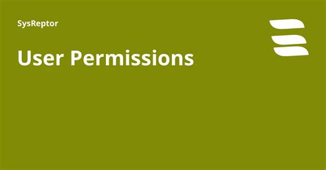 user permissions sysreptor