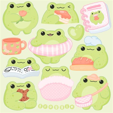 Cute Kawaii Printable Frogs Clipart Commercial Use Png Lupon Gov Ph