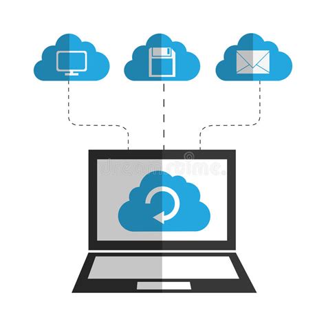 Cloud Computing And Hosting Design Stock Vector Illustration Of