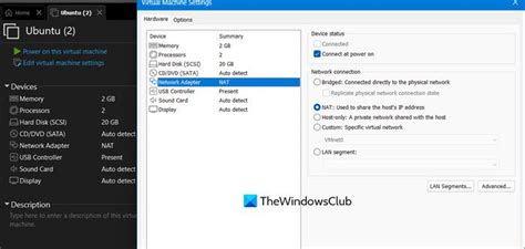 vmware vm unable to connect to the internet