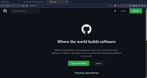 Reactjs Frontenddevelopment Githubclone Mernstack Webdevelopment Ajay Bankar