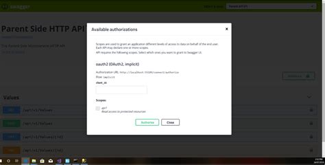 Authorization Swagger Ui How To Configure To Serve With Mvc Core Project Stack Overflow