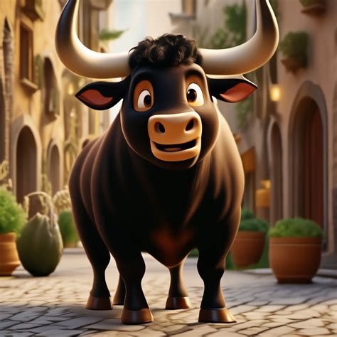 Ferdinand The Bull From The Cartoon — Image Created In Shedevrum
