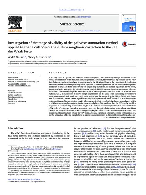 Pdf Investigation Of The Range Of Validity Of The Pairwise Summation