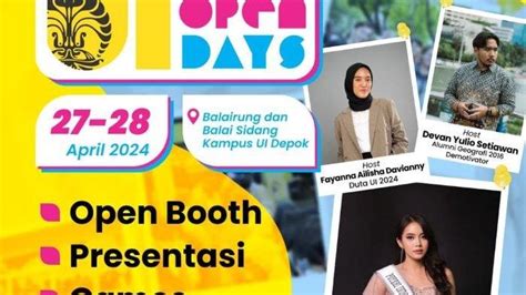 Informasi Jalur Masuk Ui Di Ui Open Days 2024 Puteri Indonesia