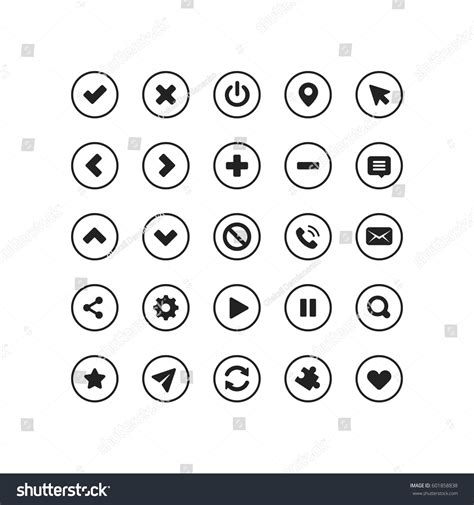 Simple Web Application Interface Icon Set Stock Vector Royalty Free 601858838 Shutterstock Simple Web Application Interface Icon Set Stock Vector Royalty Free 601858838 Shutterstock