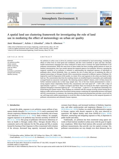 Pdf A Spatial Land Use Clustering Framework For Investigating The Role Of Land Use In