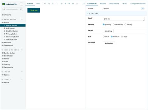 Generated Controls Kickstartds Docs