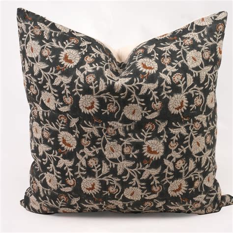 Charcoal Gray Pillow Etsy