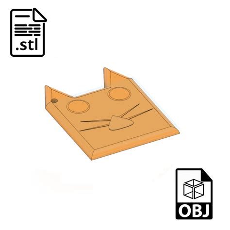 Free Stl File Keychain Cat 🗝️・3d Printer Design To Download・cults