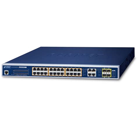 24 Port Managed Gigabit Ultra Poe 4 Sfp Switch Cable Applications