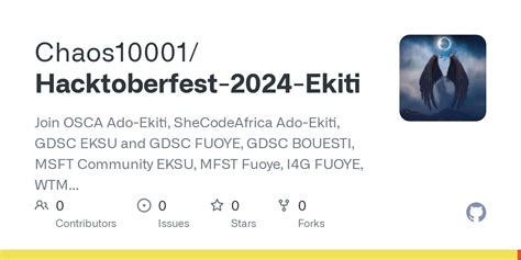 github chaos10001 hacktoberfest 2024 ekiti join osca ado ekiti