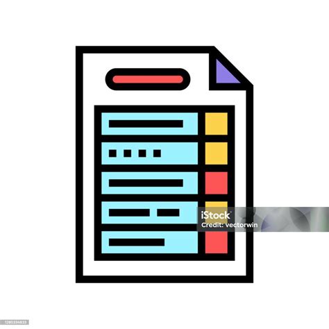 Planifier Lillustration Vectorielle De Licône De Licône De La Liste