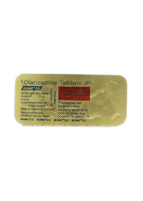 Buy Oleanz 25mg 10 Tablets Online At Best Prices Wellness Forever