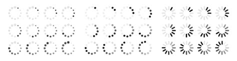 Premium Vector Set Loading Bar Icons Progress Bar Loading Signs