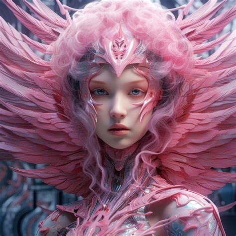 Premium Ai Image A Woman Wearing A Pink Garment