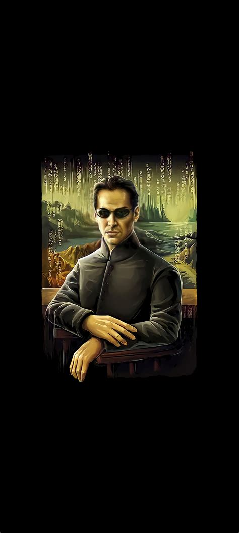 Mona Neo Matrix Vs Mona Lisa 1440x3200 R Amoledbackgrounds