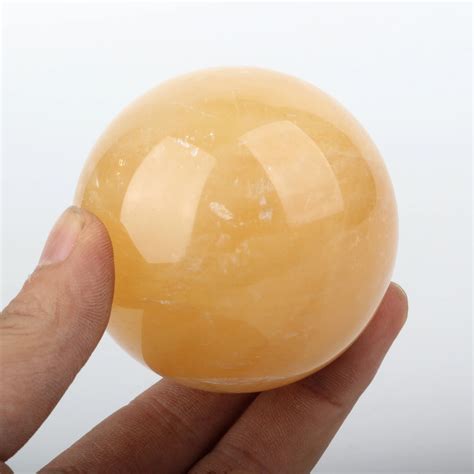 Wholesale Natural Yellow Calcite Crystal Spheres For Home Decoration