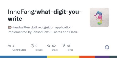 Github Innofang What Digit You Write Handwritten Digit Recognition