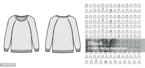 스웨터 세트 후드 롱 라글란 슬리브 허리 엉덩이 길이 니트 트리밍이 있는 가디건 테크니컬 패션 일러스트 0명에 대한 스톡 벡터 아트 및 기타 이미지 Istock