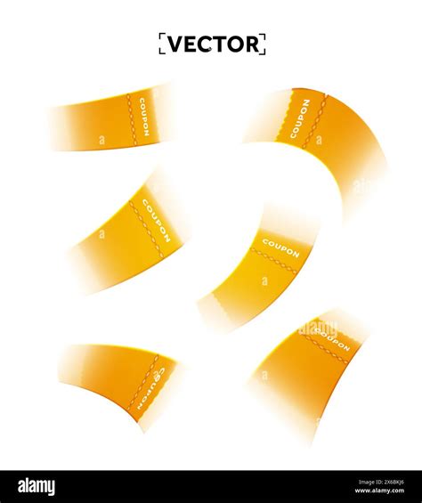 3d flying coupons with motion blur effect isolated on white background special promotion with