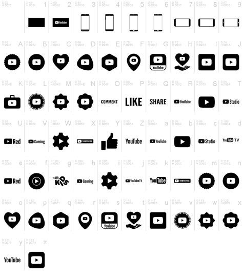 Font YouTube Color Font Fonts2u Com