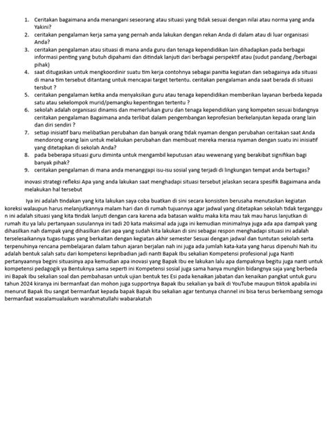 Ceritakan Bagaimana Anda Menangani Seseorang Atau Situasi Yang Tidak Sesuai Dengan Nilai Atau