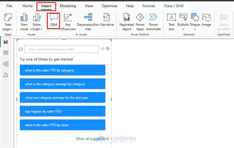 Leveraging Natural Language Queries With Power Bi Qanda Exceldemy