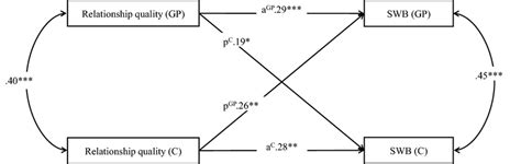Standardized Actor And Partner Associations Between Relationship