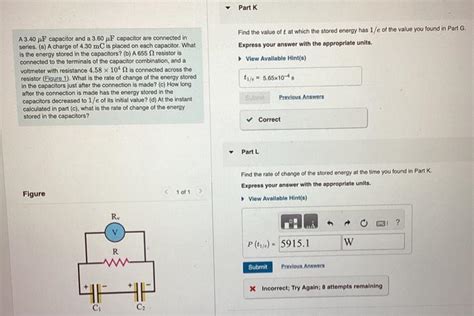Solved A μF capacitor and a μF capacitor are Chegg com