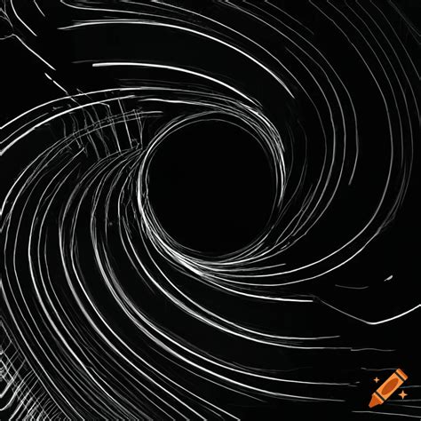 Black And White Data Visualization Of Linear Regression Algorithm On