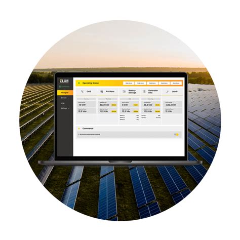 Solar Monitoring System Interfaces For Solar Plants Elum Energy
