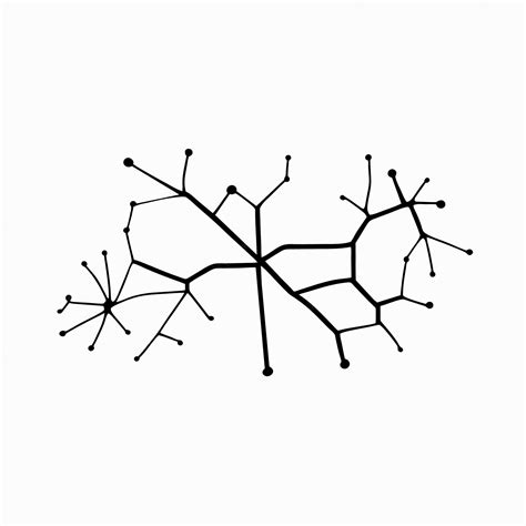 Premium Vector Neural Network Outlined Design Neuron Nodes