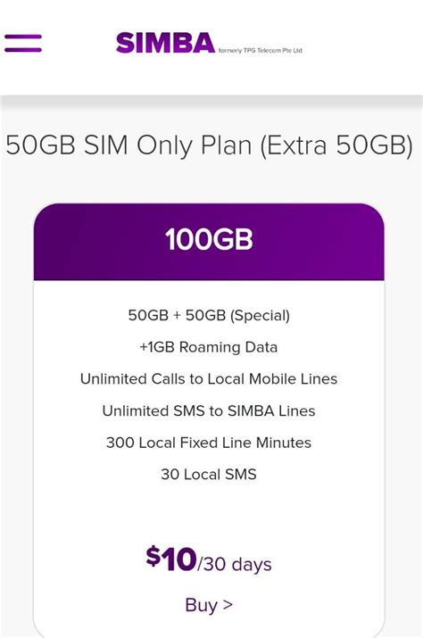 Simba Formerly Tpg Mobile Phones And Gadgets Mobile And Gadget Accessories Sim Cards On Carousell