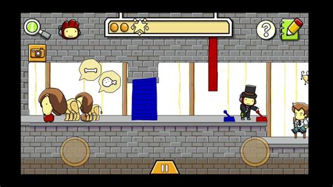 Scribblenauts Remix Level 2 7 Magic Disappearing Lion Youtube