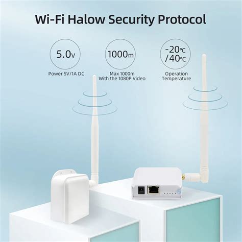 wifi halow bridge 1km long distance 802 11ah wi fi network extender
