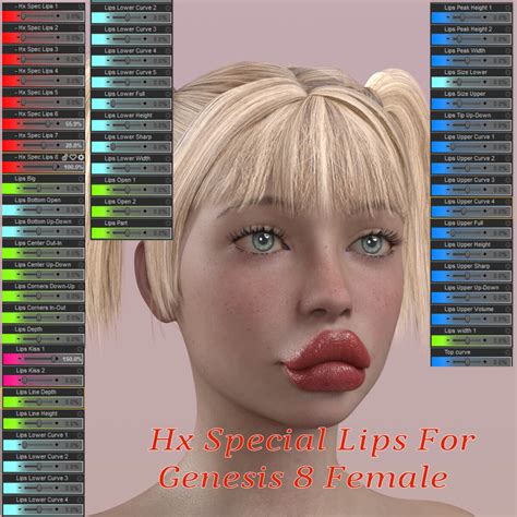 Hx Spec Lips Morphs For Genesis 8 Female Repost 2026 Free Daz 3d Models