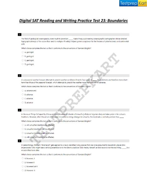 Digital Sat Reading And Writing Practice Test 23 Pdf