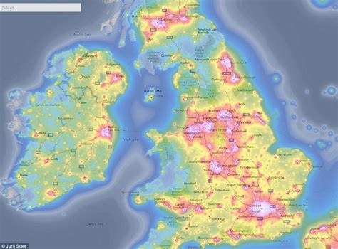 Interactive Map Reveals Light Pollution Across Earth Daily Mail Online