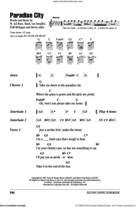 Slash Chords Guitar Chart Pdf Ponasa