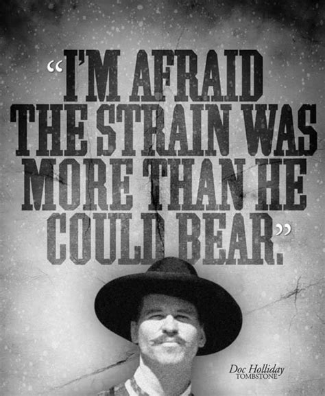Tombstone Strain Doc Holliday Quote Poster 12x18 Etsy