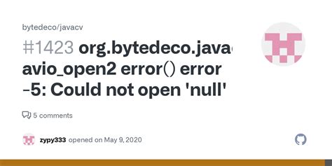 org bytedeco javacv framerecorder exception avio open2 error error 5 could not open null