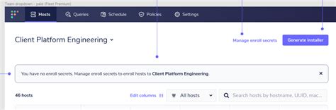 Inform User When They Have No Enroll Secrets · Issue 2983 · Fleetdm