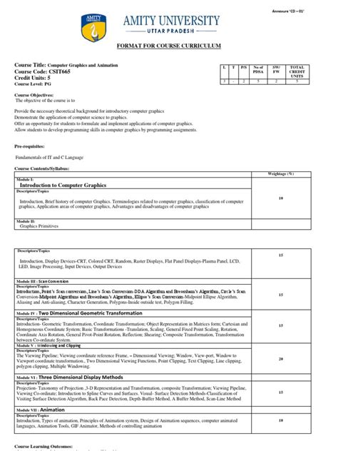 Newsyllabus 2246202071054981 Pdf Computer Graphics 3 D Computer Graphics