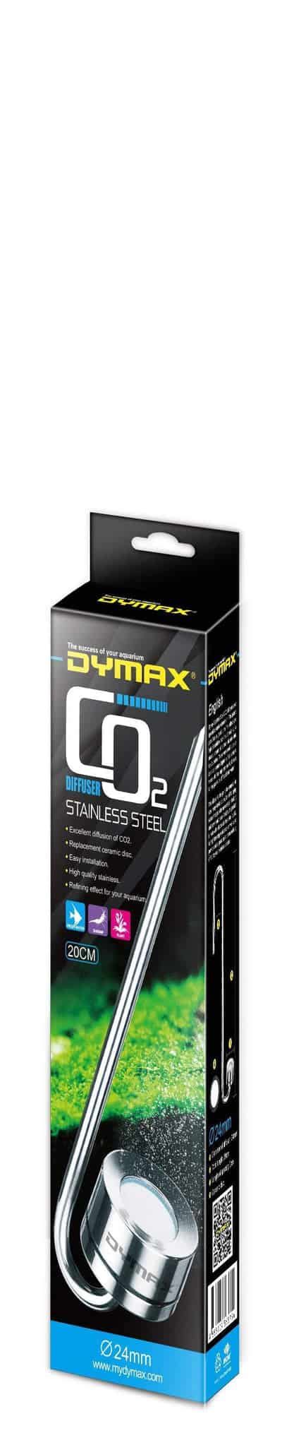 Dymax Stainless Steel Co2 Diffuser Dia 24mm Bespoke Aquariums
