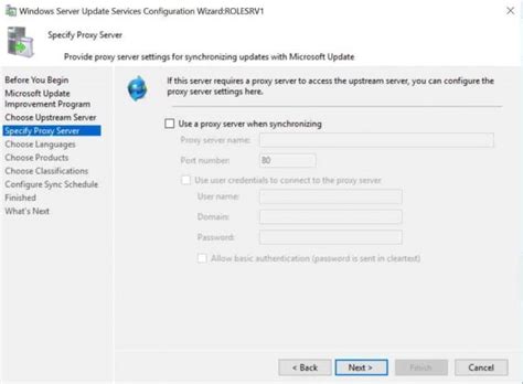 wsus windows server 2016 installation and configuration