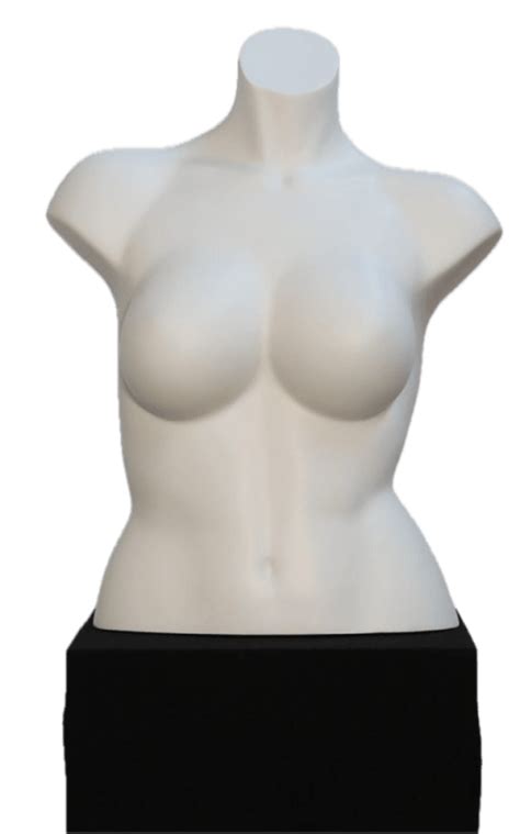 Matte White Plus Size Female Torso