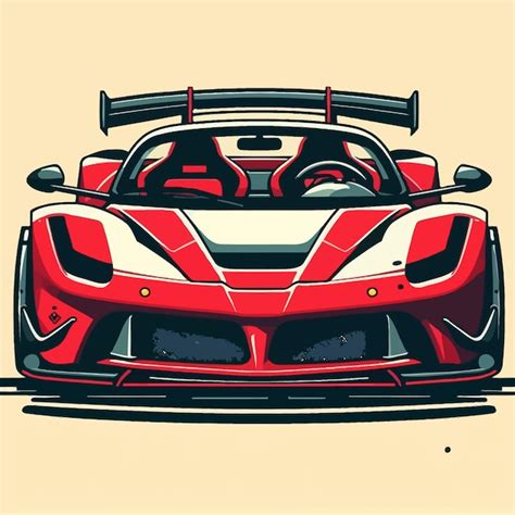 Premium Vector Red Hypercar