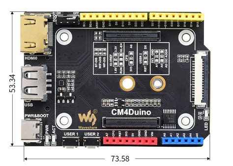 Raspberry Pi Compute Module 4 Arduino Compatible Base Board 21738 придбати Інтернет магазин