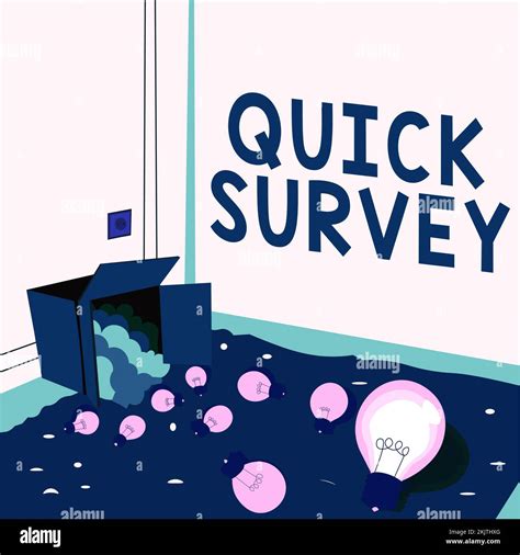 Text Caption Presenting Quick Survey Word Written On Conduct Fast Check On Condition Value